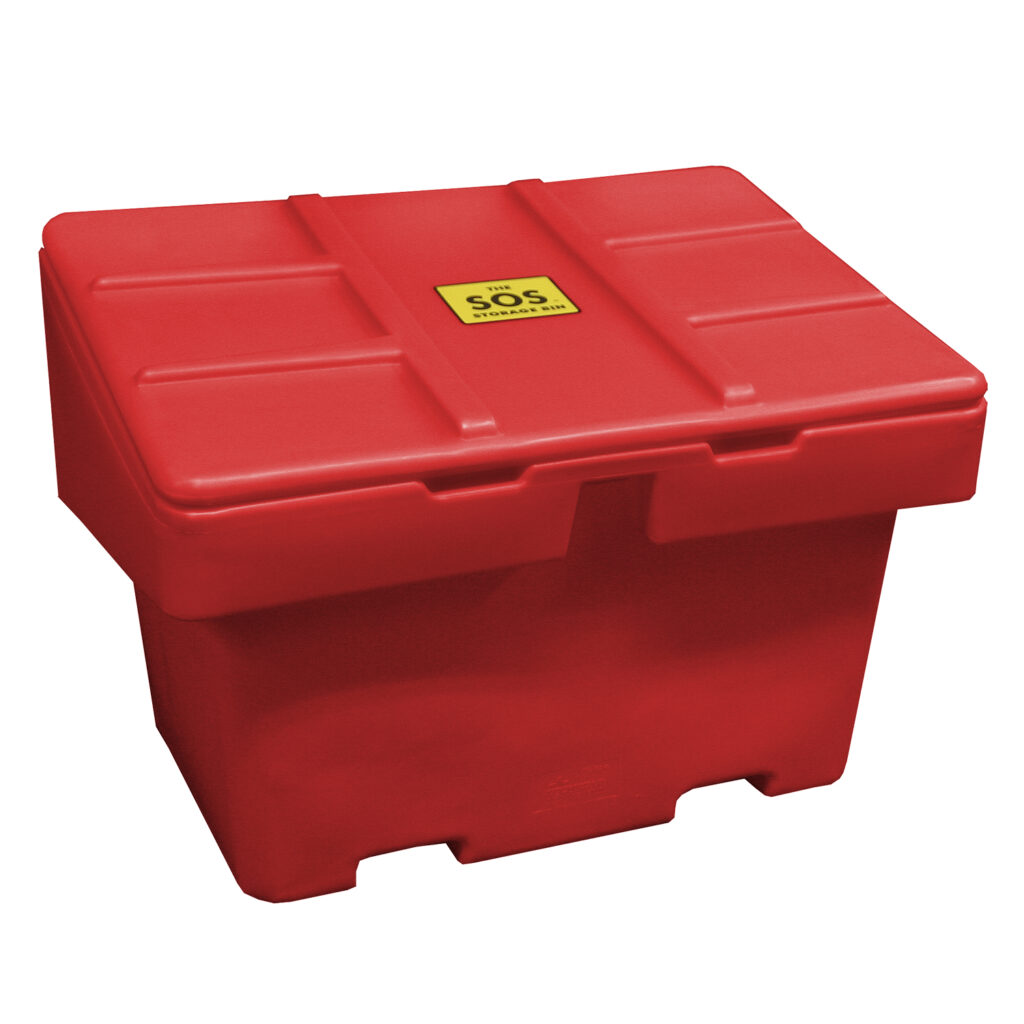 Red, 48 x 33 x 34, 18.5 Cu. Ft. / 1750lb Cap., SOS Storage Bin - ACS ...