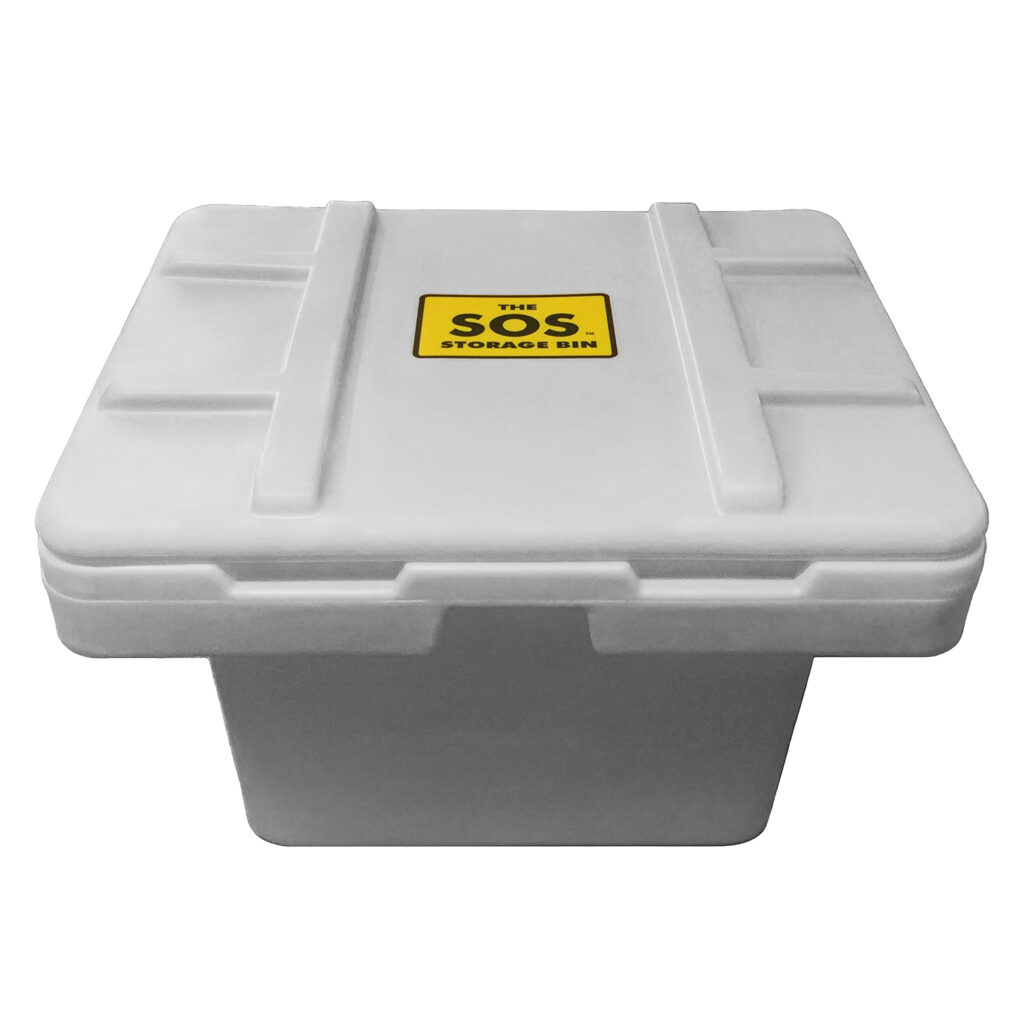 Grey, 34 x 24 x 24, 5.5 Cu. Ft. / 500lb Cap., SOS Storage Bin - ACS ...